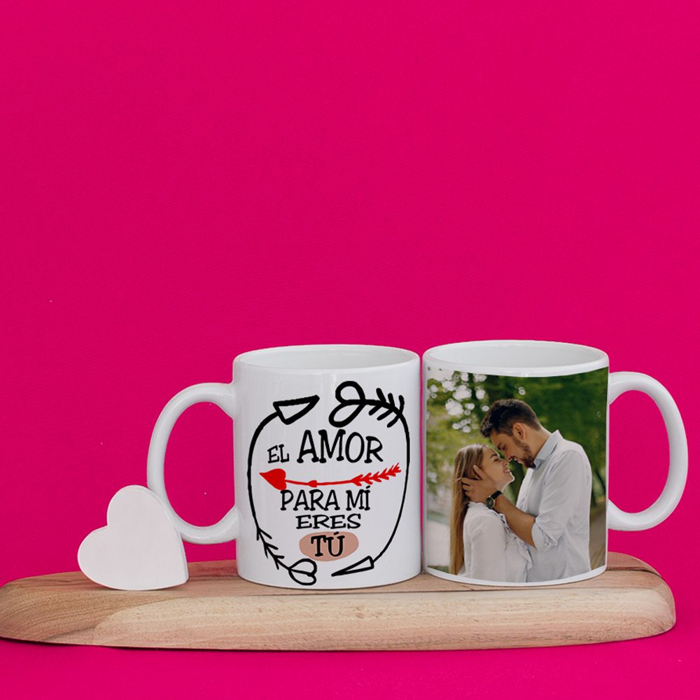 Taza "El amor para mi eres tú" personalizada | tupersonalizas.es