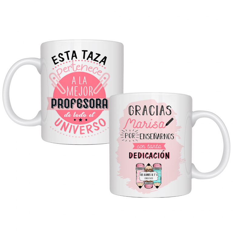Taza personalizada para profes "Eres un profe de sobresaliente"