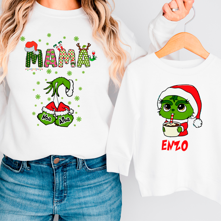 Pack 2 Sudaderas personalizadas Grinch - Tú personalizas